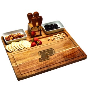 Tabla de quesos y embutidos Acacia de Purdue Boilermakers. Fanáticos de ...