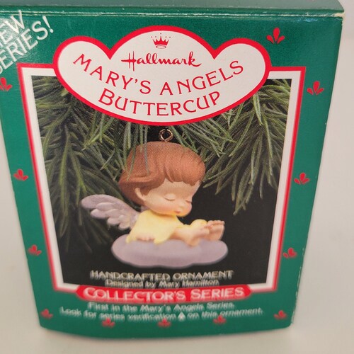Vintage Mary's Angels Buttercup Hallmark Ornament Yellow - Etsy