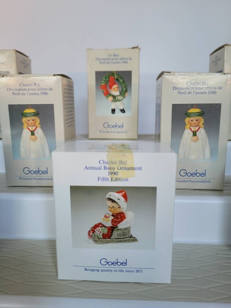 Vintage Goebel Collectors Ornaments-set of 8 - Etsy