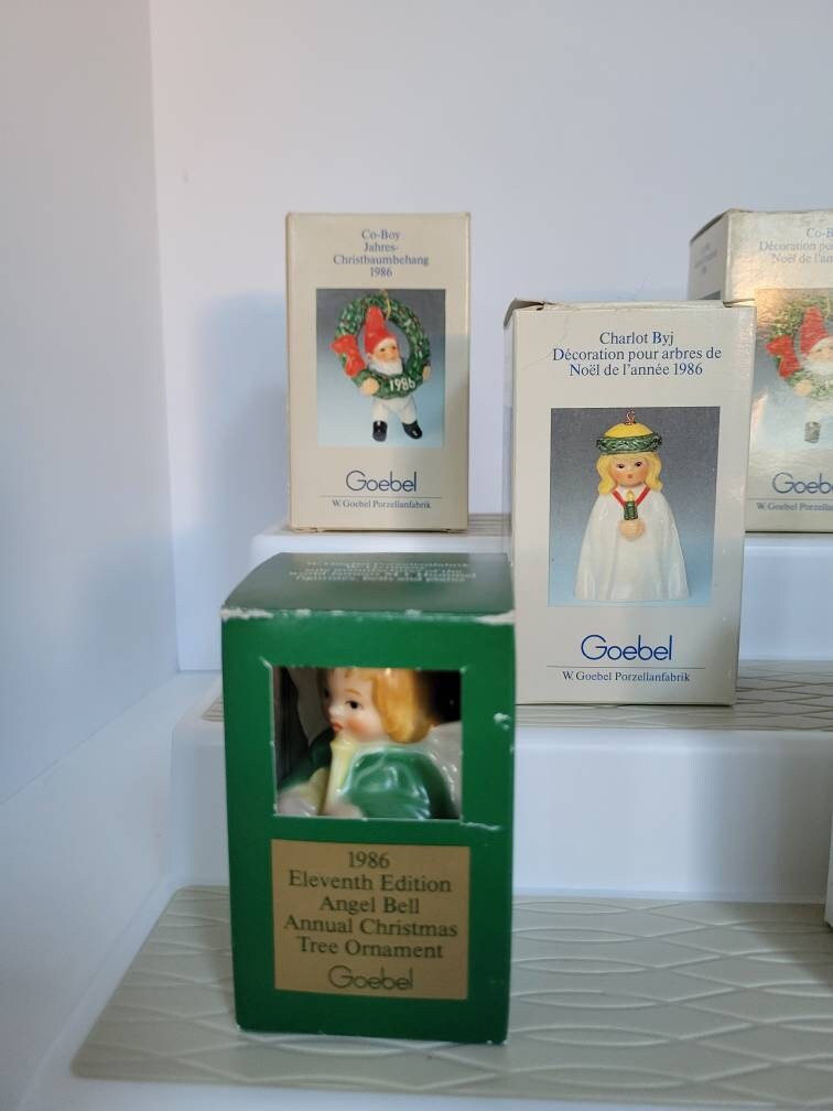 Vintage Goebel Collectors Ornaments-set of 8 - Etsy
