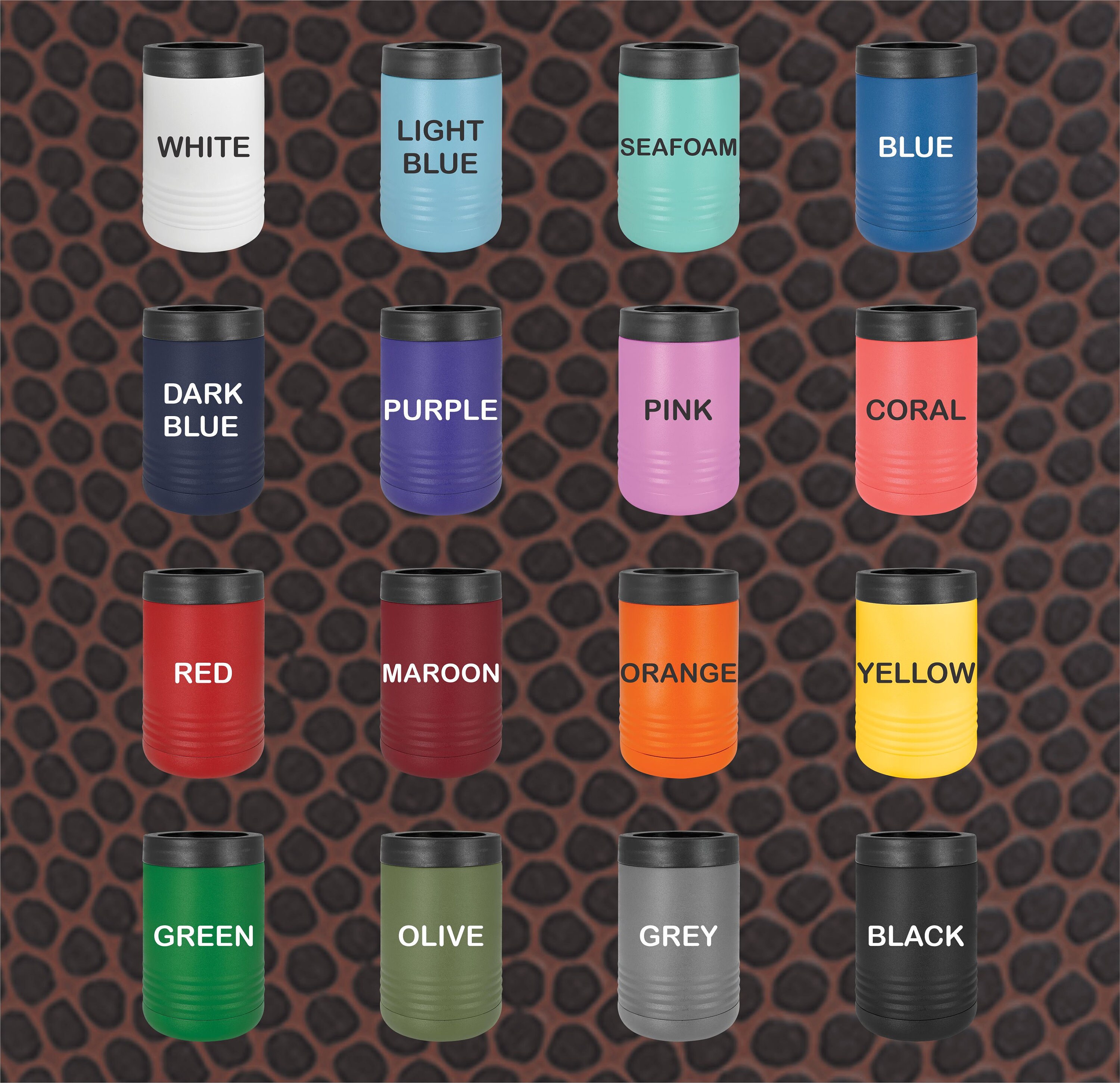 Football Team Metal Can Cooler Custom Printed 20 Oz. Polar Camel 12oz ...