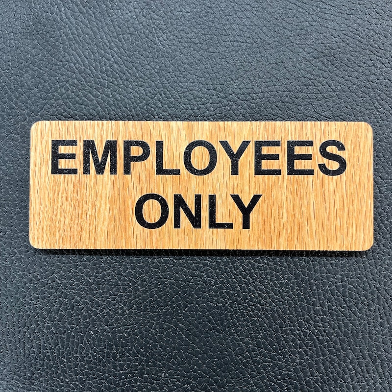 Employees Only Sign - Etsy