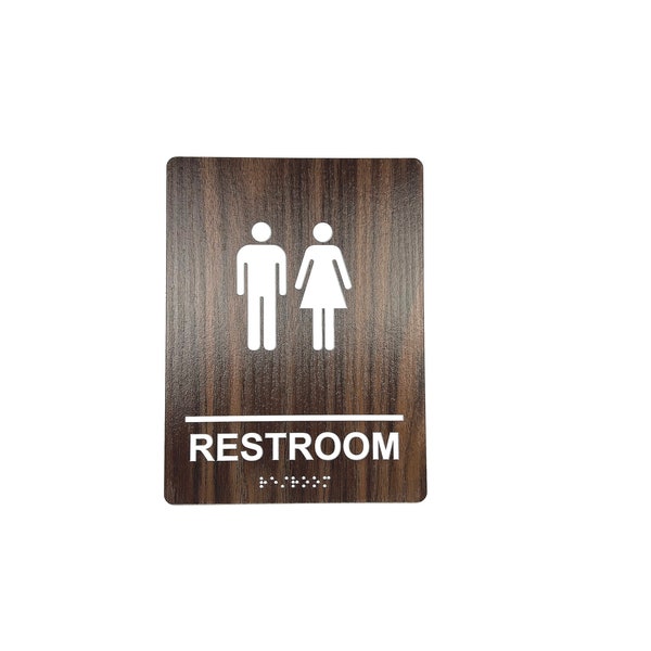 Restroom Ada Compliant Sign - Etsy
