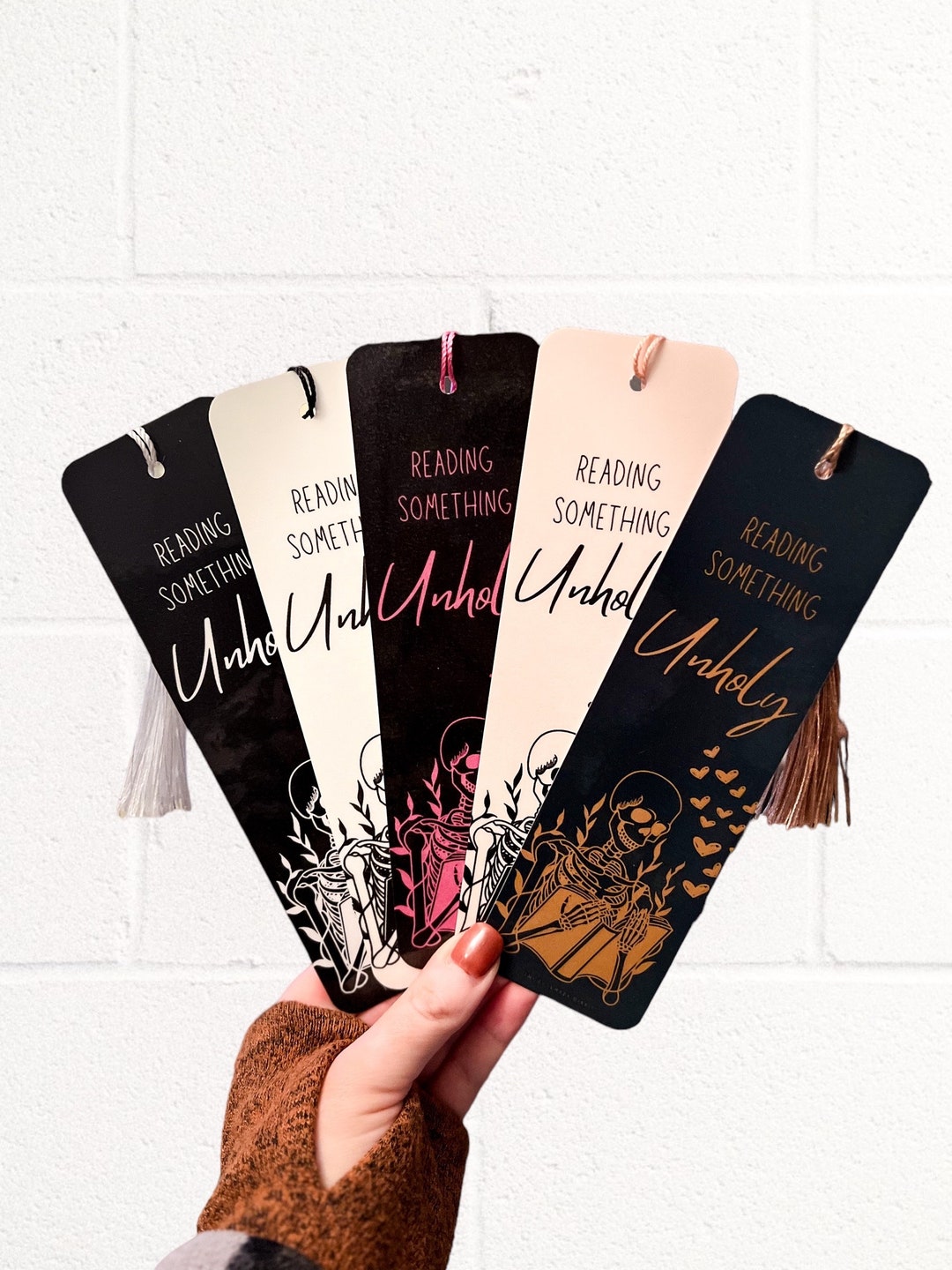 Reading Something Unholy Bookmark Reader Things Book Accessory Cute ...