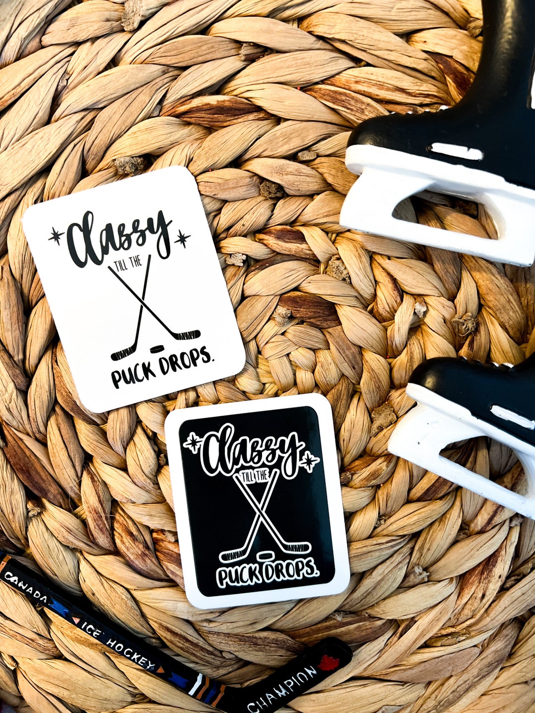 Easy-peel Hockey Sticker Classy Till the Puck Drops Durable Vinyl ...