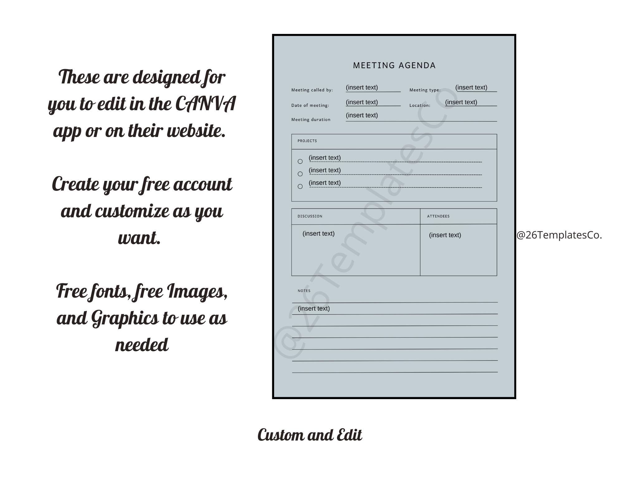 Editable Case Note Templates: Therapist & Progress Notes (canva PDF) - Etsy
