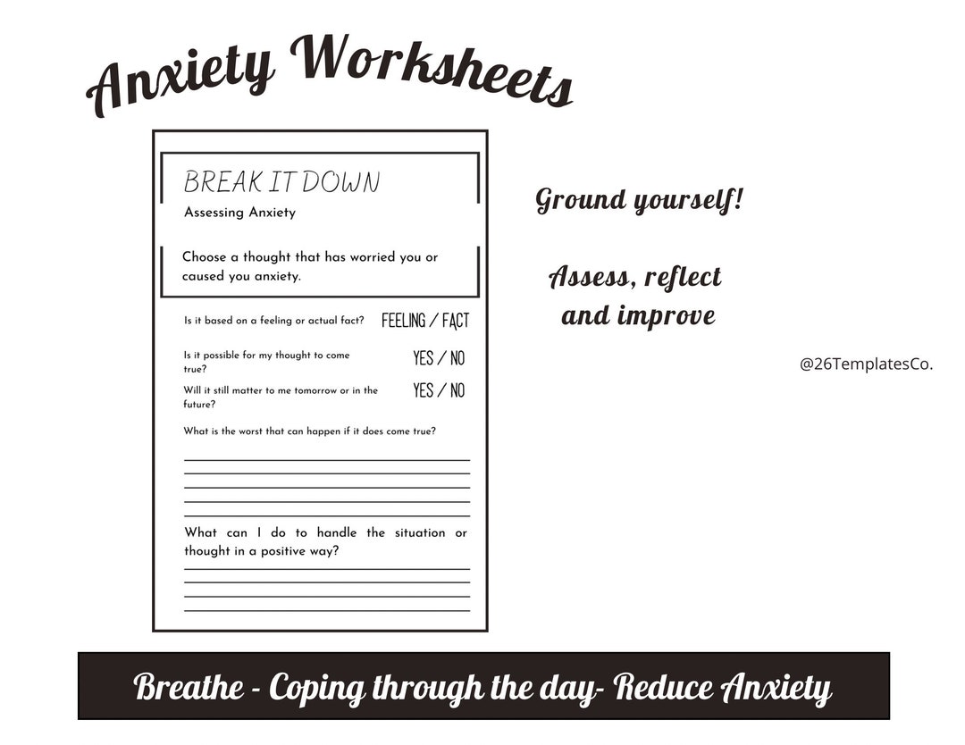 The Art of Reducing Your Anxiety Worksheets That Will Lower Stress, and ...