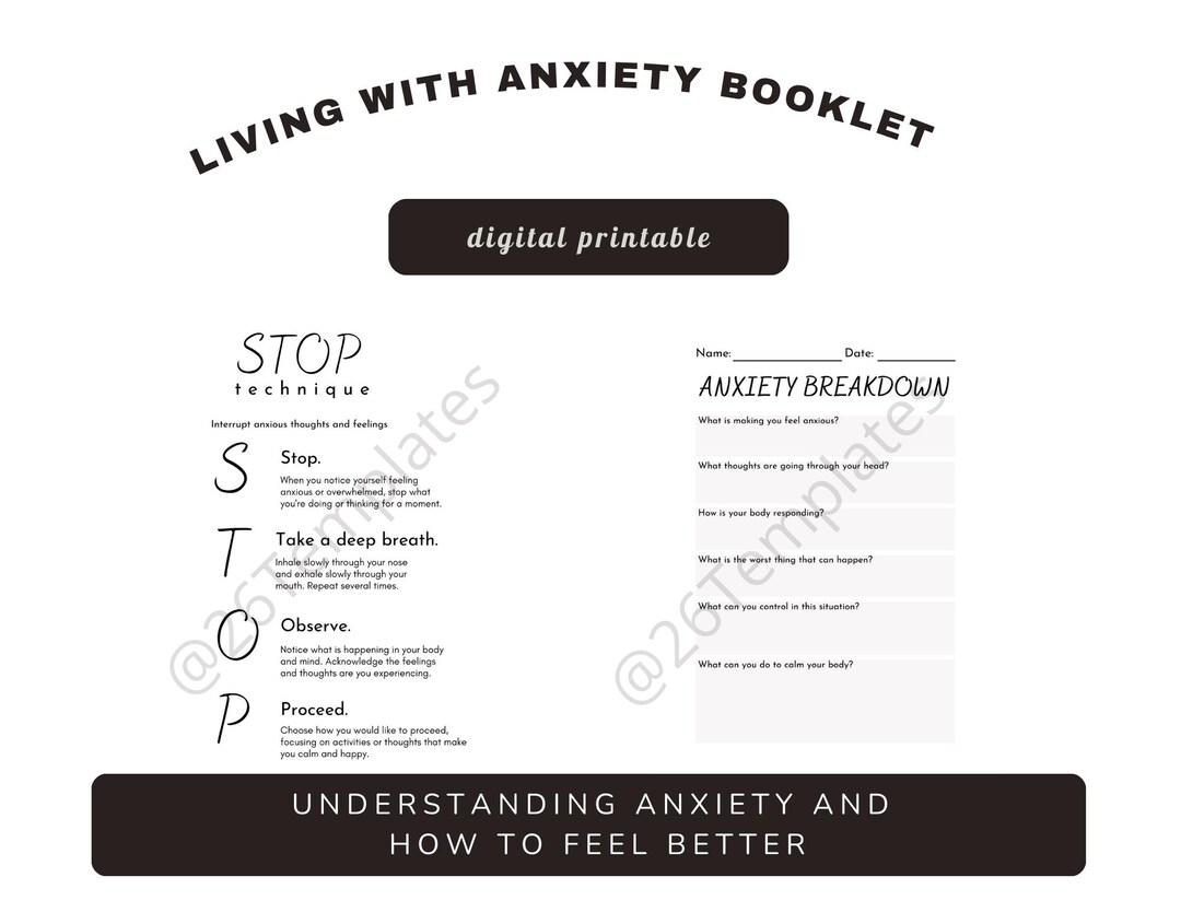 Anxiety Management Booklet: Coping Strategies & Journal (digital ...