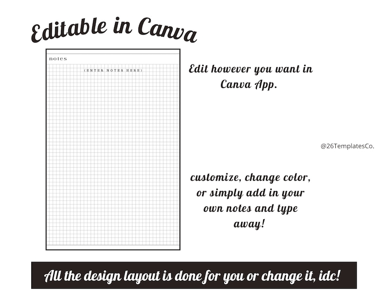 Canva Editable Templates, Meeting & Case Notes (digital Download) - Etsy