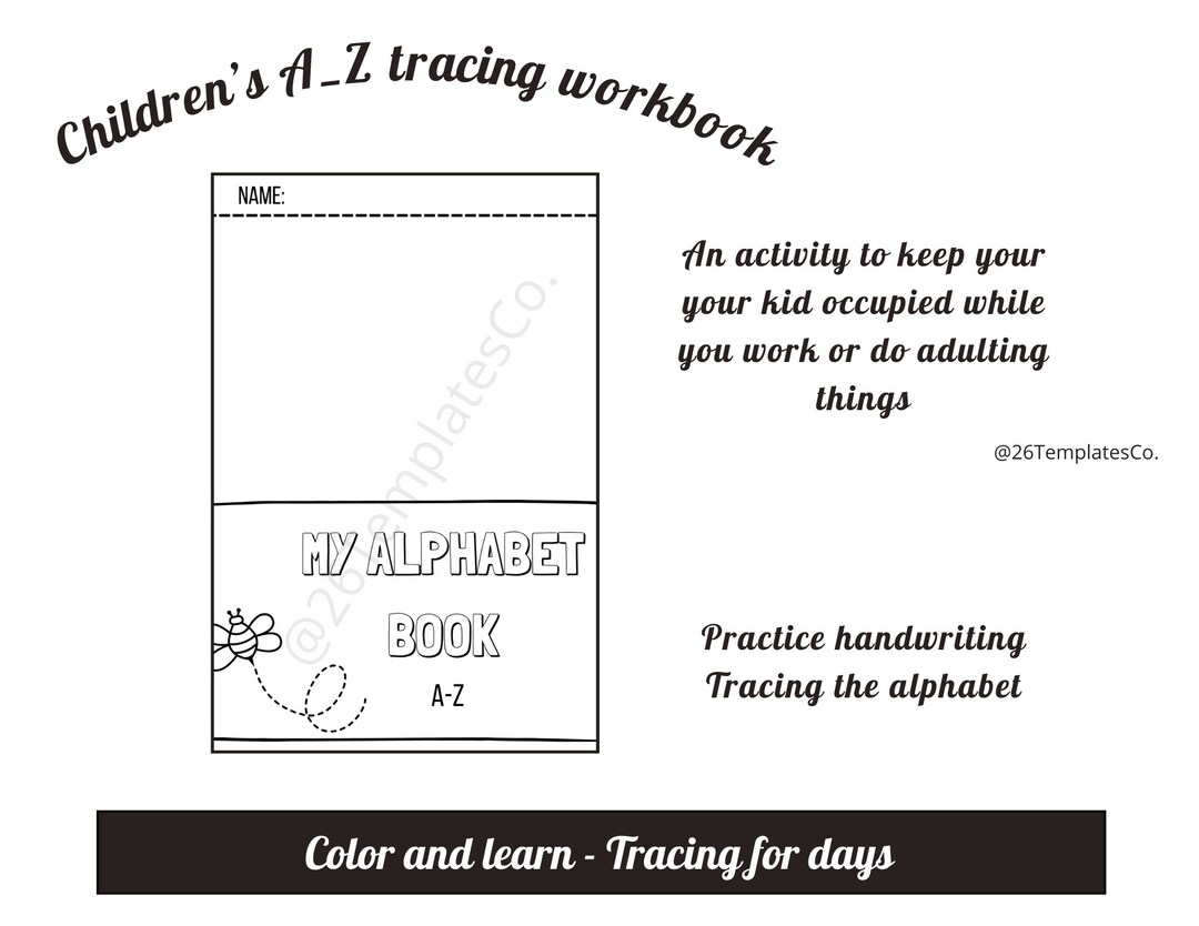 Homeschool Alphabet Tracing Worksheets: A-Z Handwriting Practice ...
