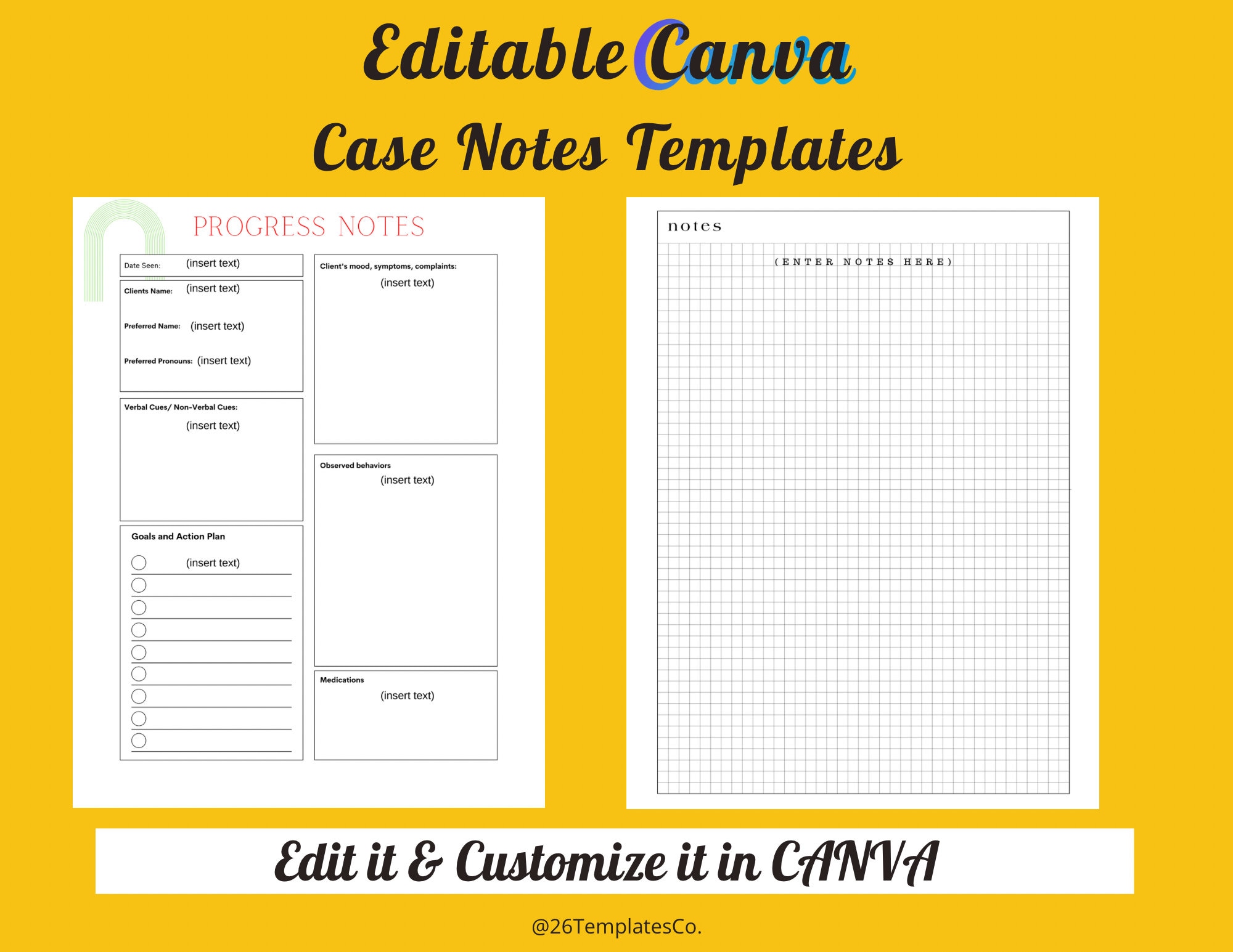Canva Editable Templates That You Can Use Edit & Customize - Etsy