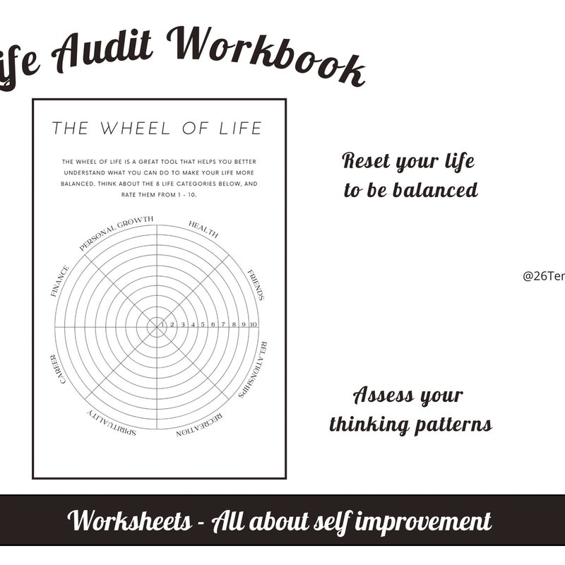 Life Audit Workbook - Etsy