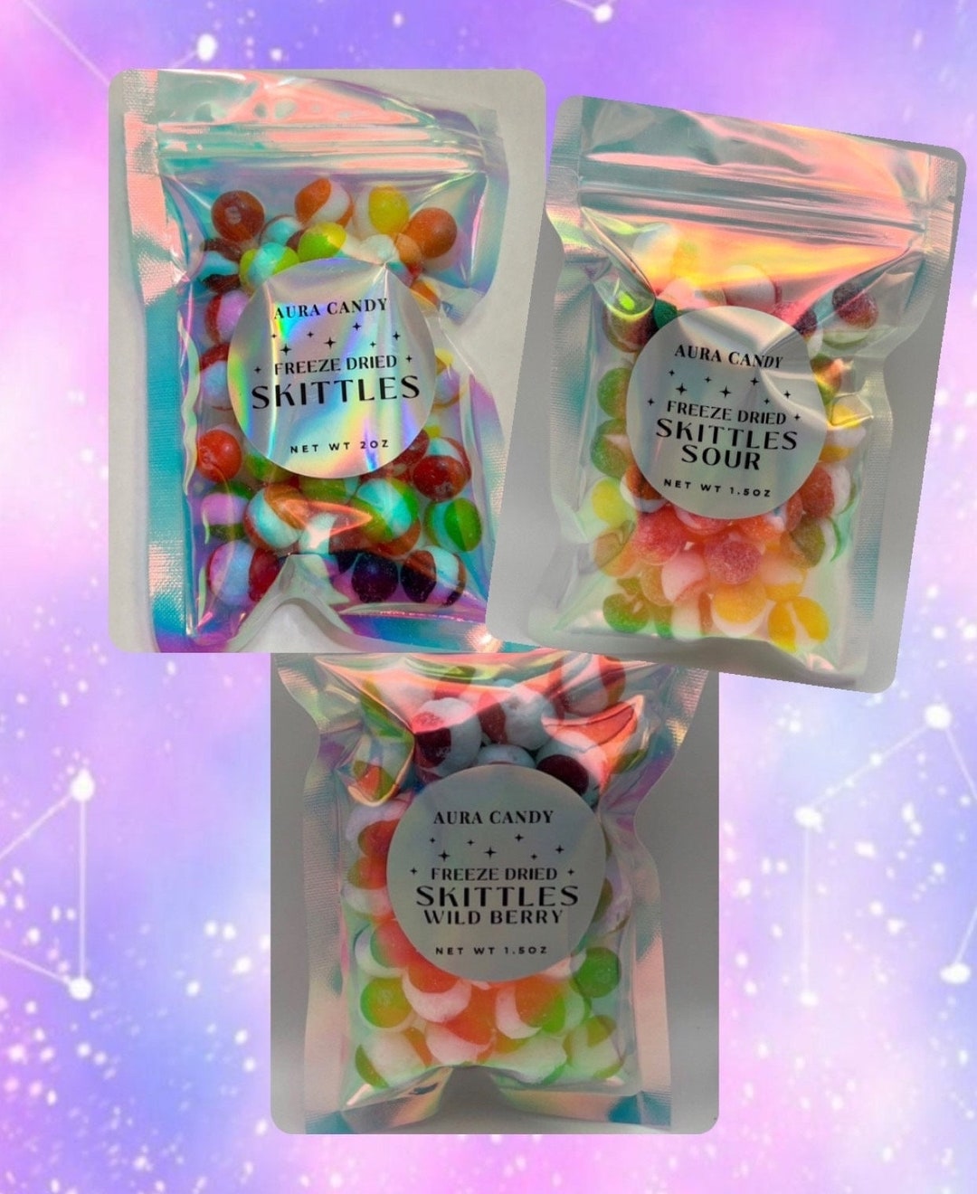 Freeze Dried COSMOS BUNDLE 135 Pieces 5oz OG Original, Wild Berry, Sour ...