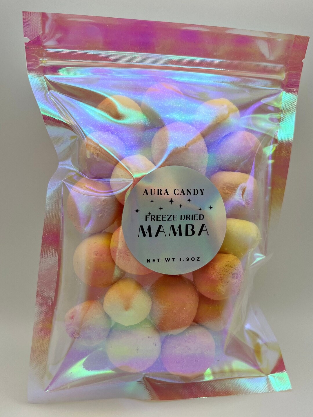 Freeze Dried Mamba Candy Clouds 20 Pieces 1.9oz AURA CANDY Crunchy ...
