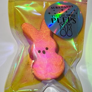 Freeze Dried PEEPS Pink Bunny Marshmallows - Etsy
