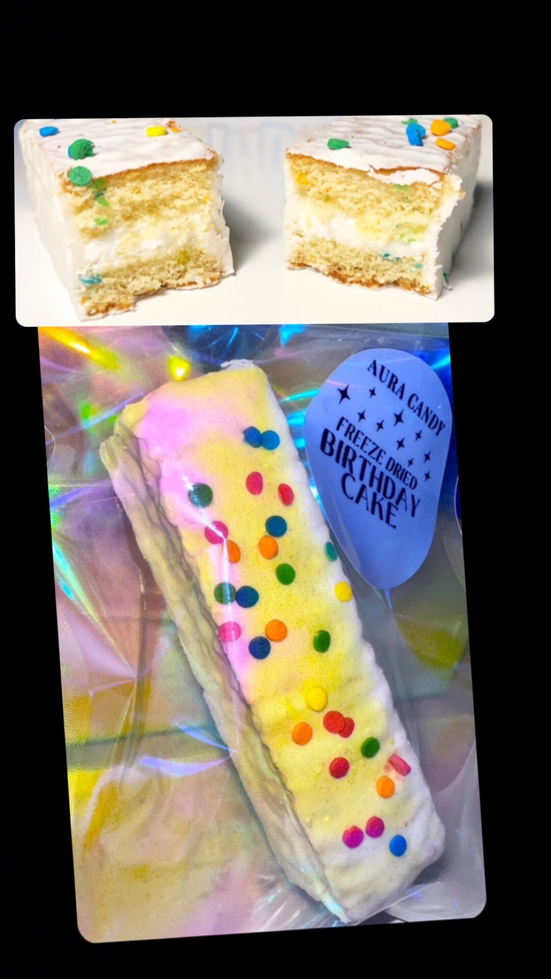 Freeze Dried Birthday Cake Aura Candy Crunchy - Etsy