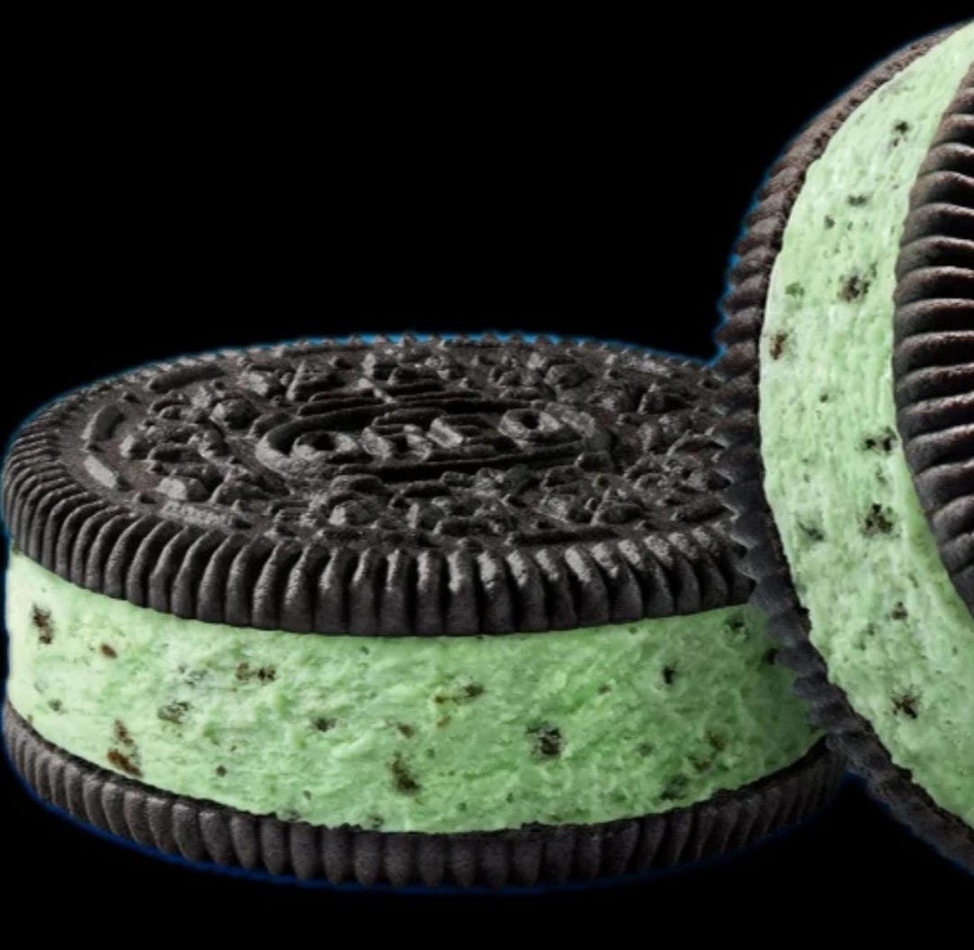 Freeze Dried MINT Oreo Ice Cream Cookie Sandwich Aura Candy Crunchy - Etsy