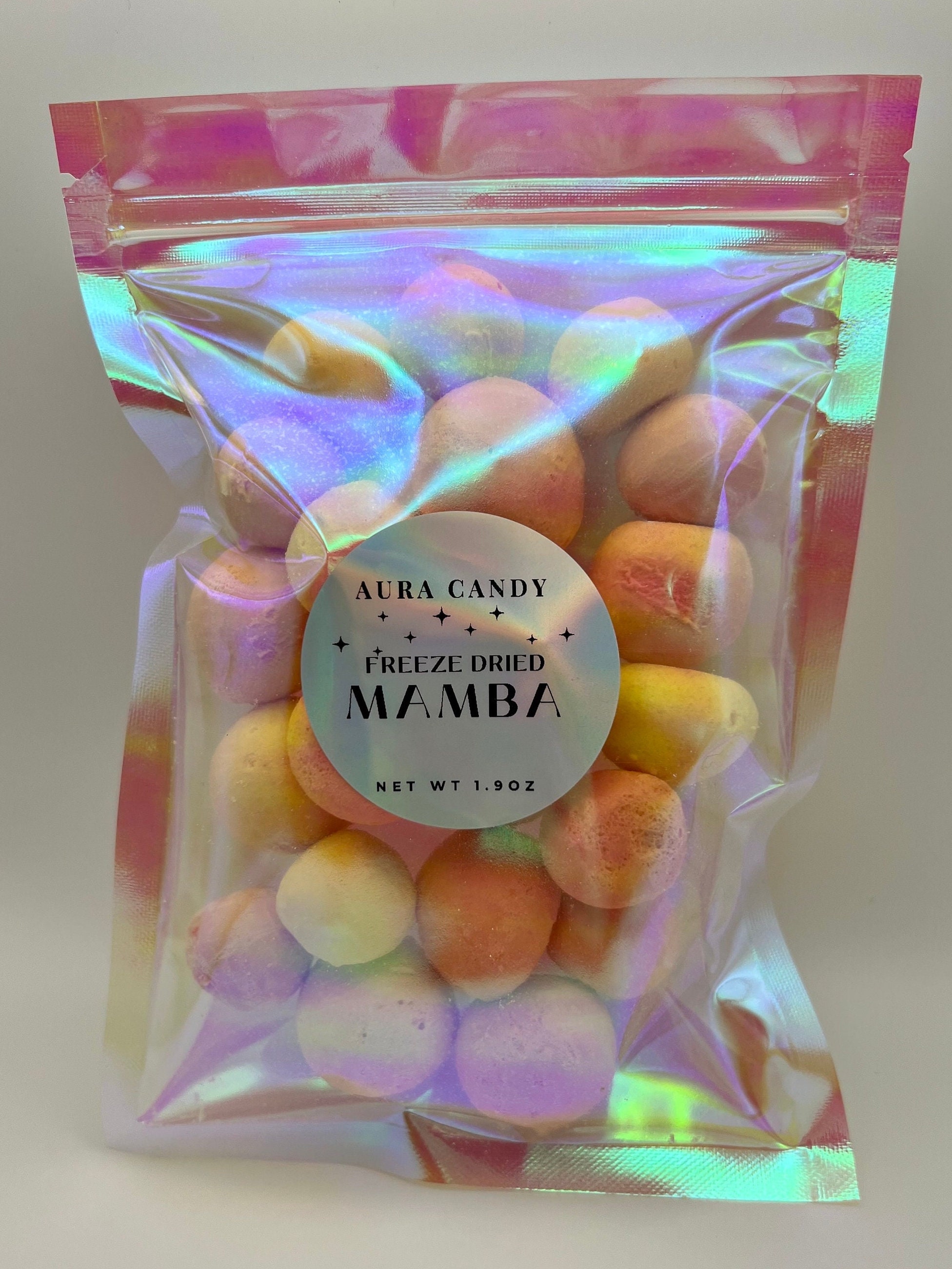 Freeze Dried Mamba Candy Clouds 20 Pieces 1.9oz AURA CANDY Crunchy ...
