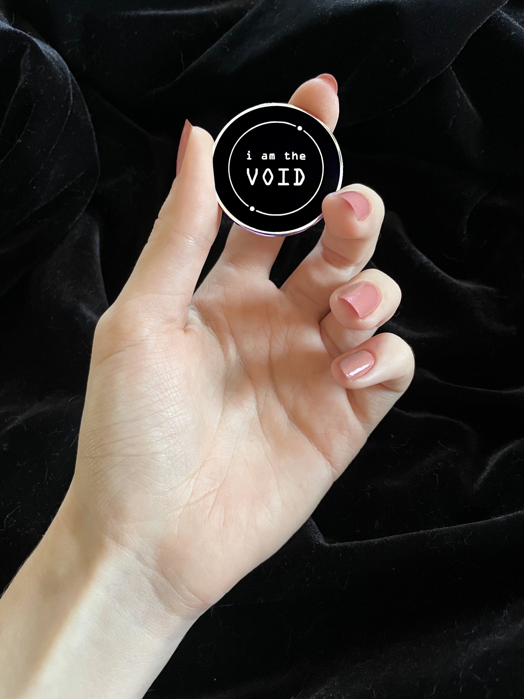 Void Enamel Pin Space Pin Witchy Pin Goth Pin Black - Etsy