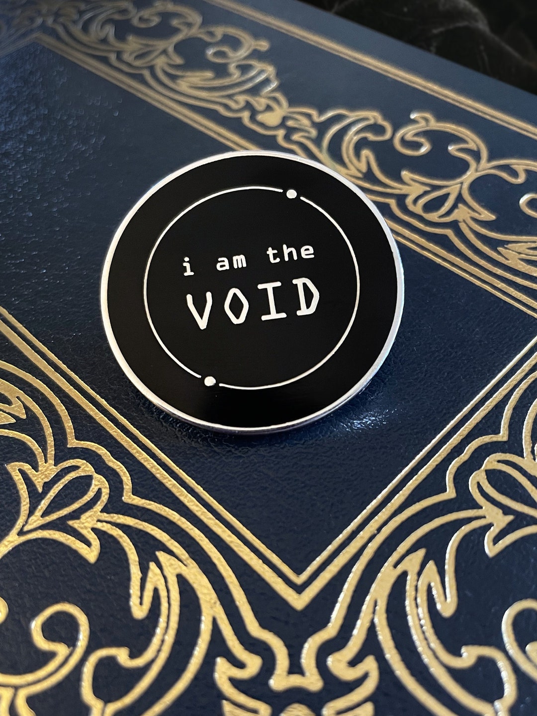 Void Enamel Pin • Space Pin • Witchy Pin • Goth Pin • Black Pin • Lapel ...