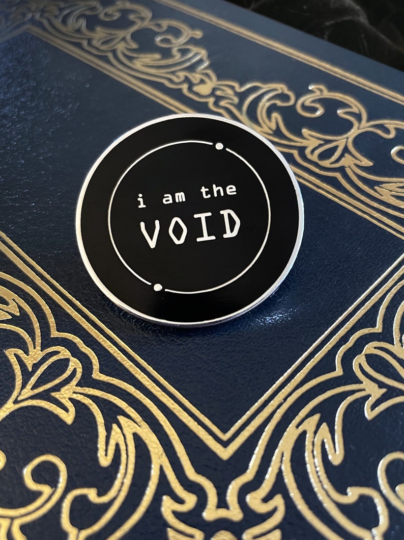 Void Enamel Pin Space Pin Witchy Pin Goth Pin Black - Etsy