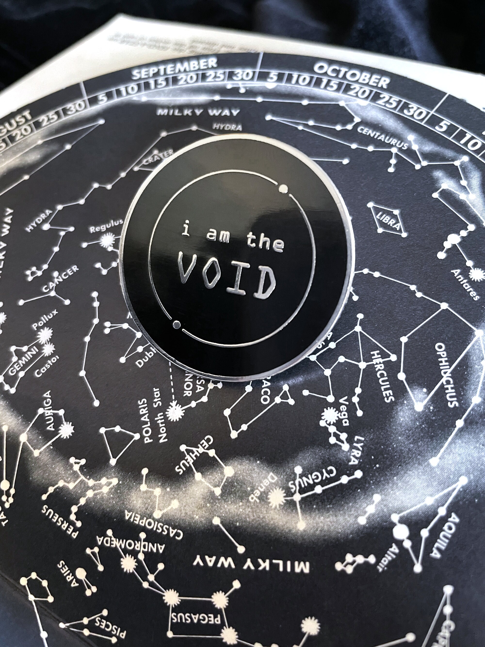 Void Enamel Pin Space Pin Witchy Pin Goth Pin Black - Etsy