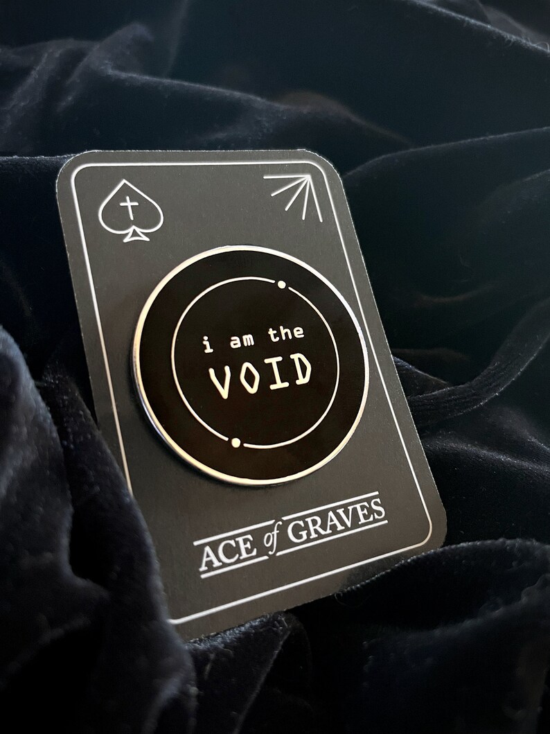 Void Enamel Pin Space Pin Witchy Pin Goth Pin Black - Etsy