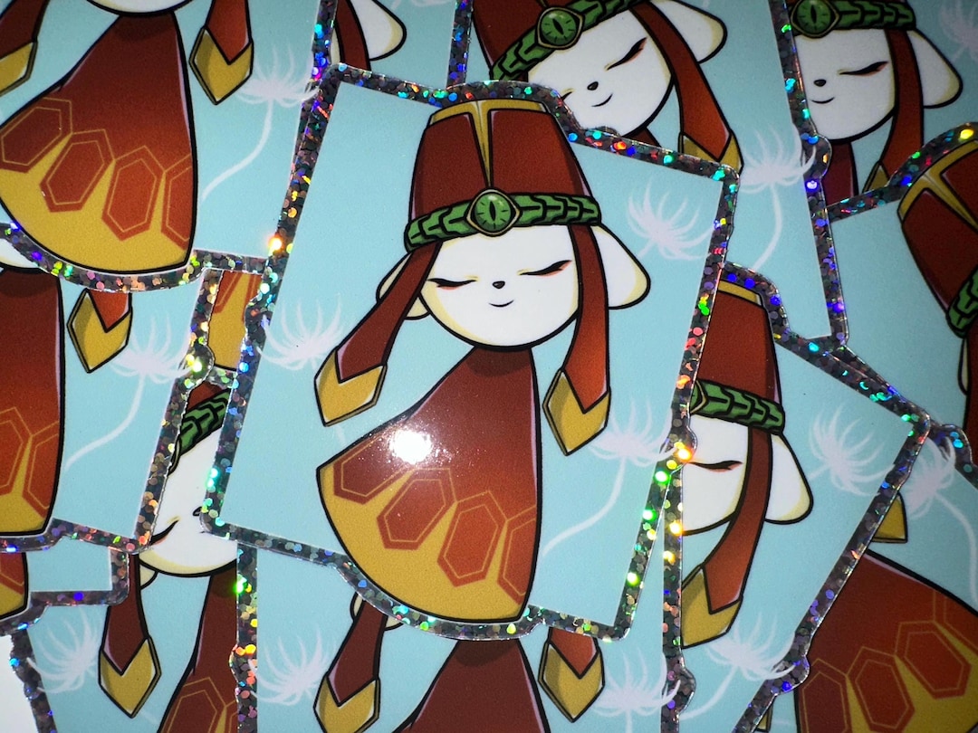 Nine Sols Ji Glitter Holographic Sticker 8cm X 5.6cm - Etsy