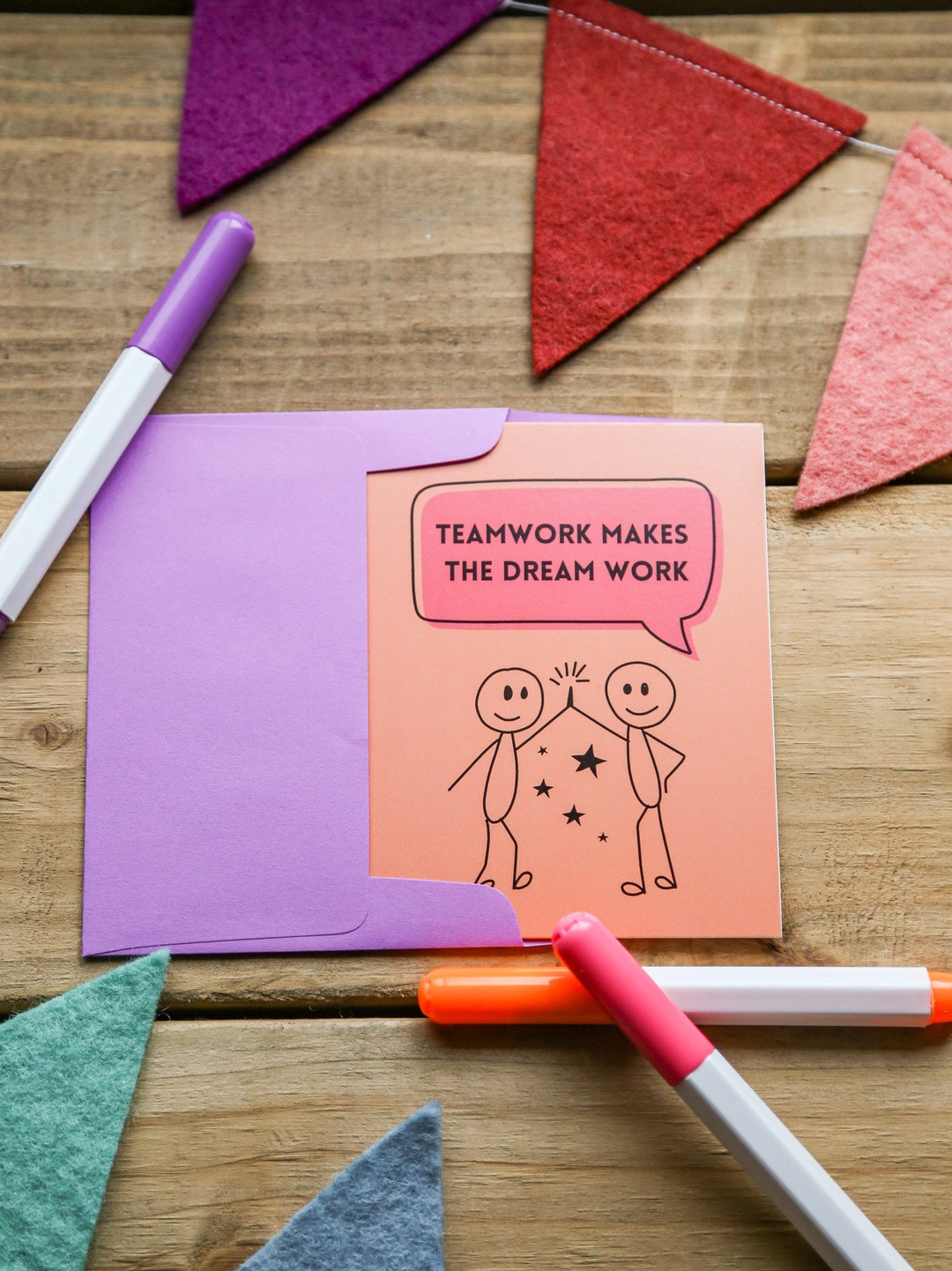 Card for Coworker Group Project Greeting Card Promotion - Etsy