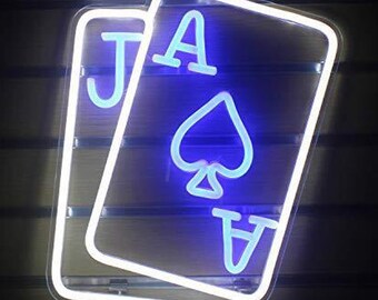 Playing Cards Neon Sign - Etsy