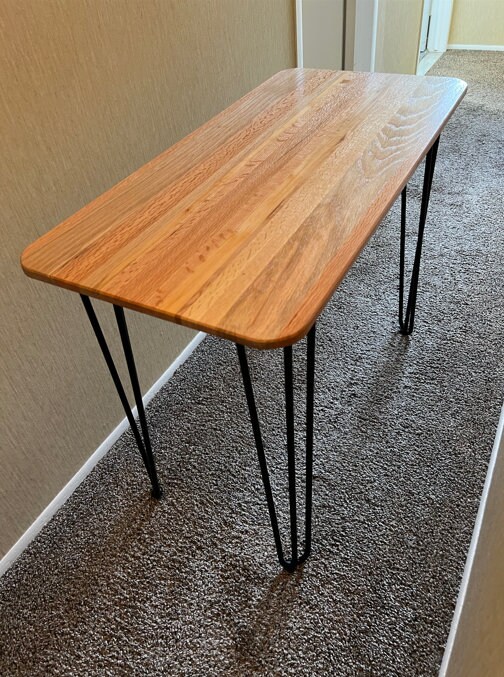 Solid Oak Desk Made From Recycled Wood! - Etsy