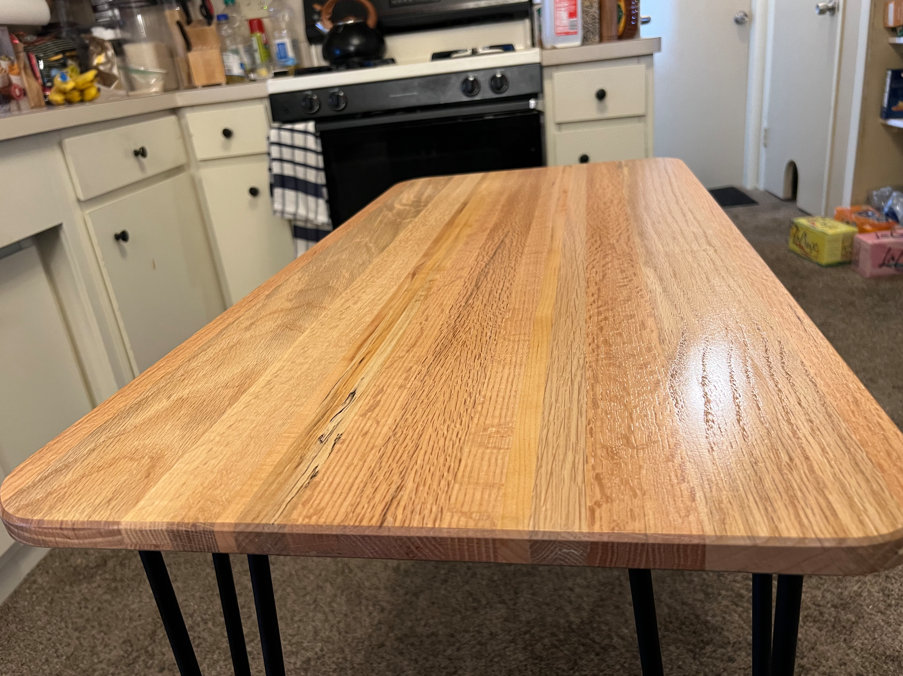 Solid Oak Desk Made From Recycled Wood! - Etsy
