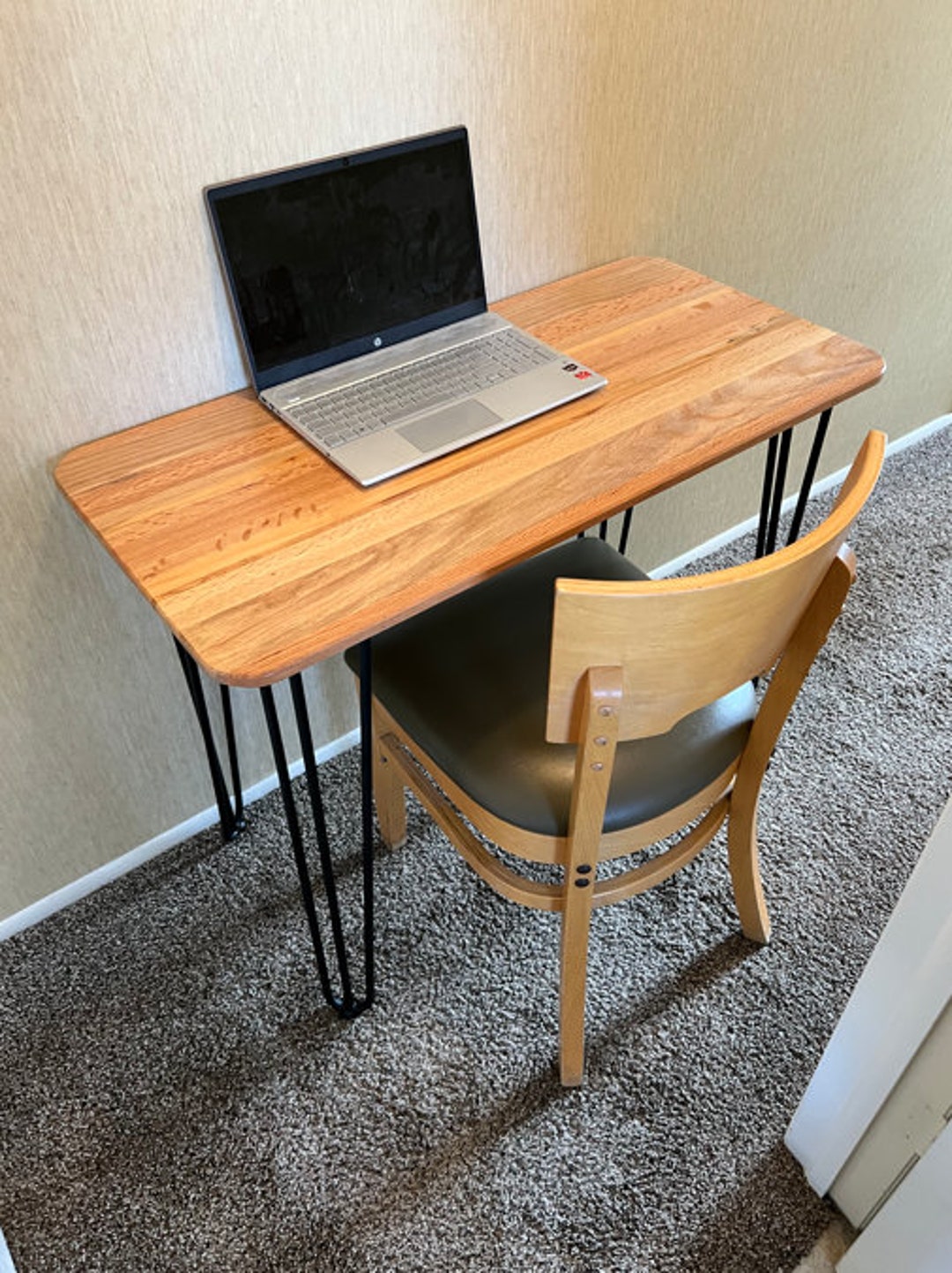 Solid Oak Desk Made From Recycled Wood! - Etsy