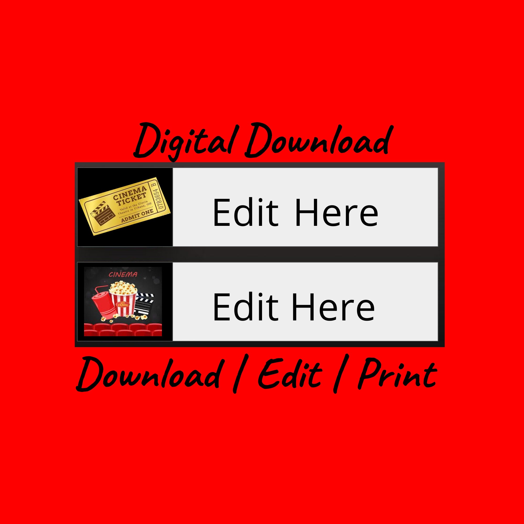 Movie Theater Door Decoration / Printable / Door Dec / RA / Classroom ...