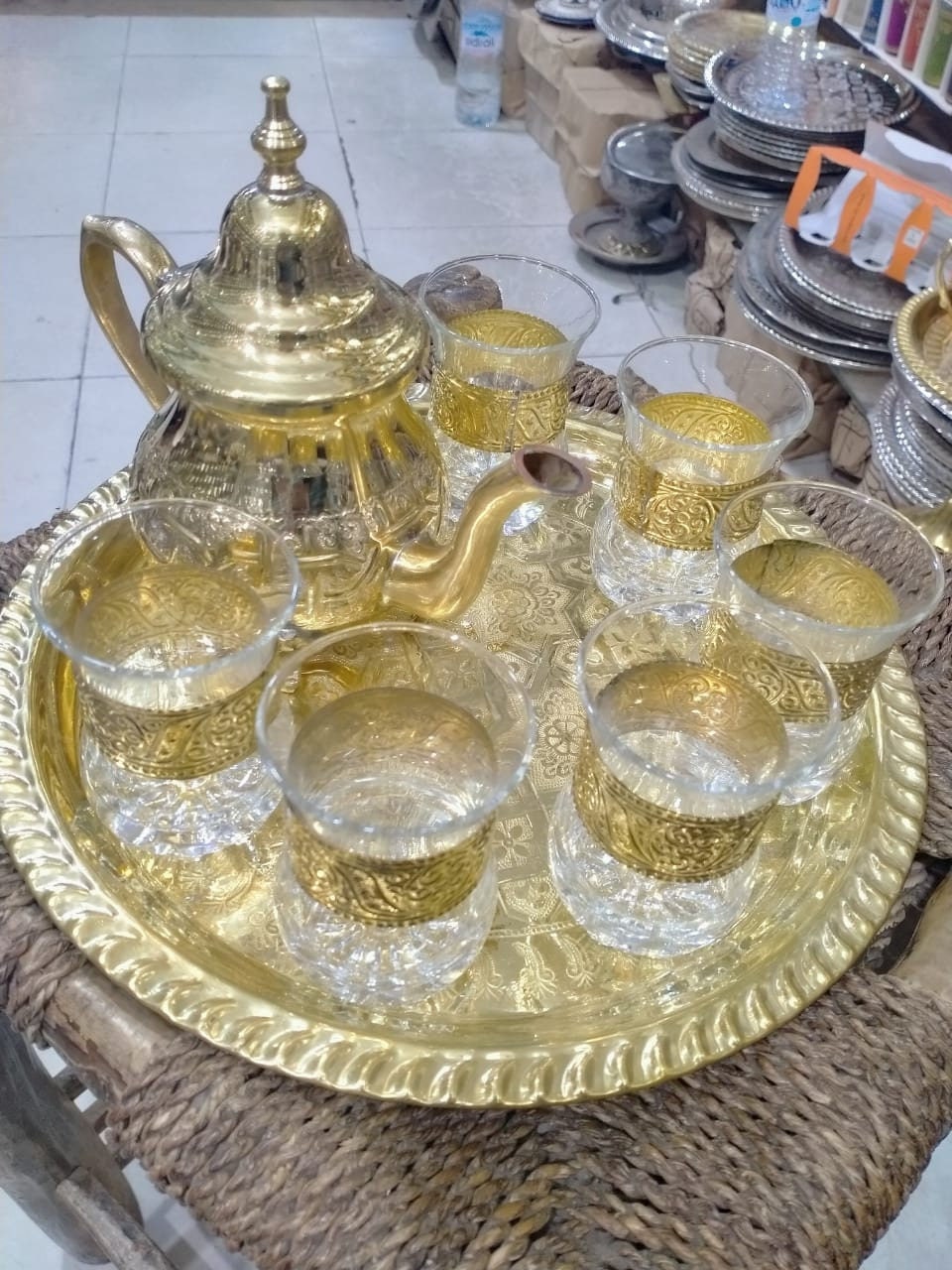 Moroccan Handmade Luxurious Copper Tea Set. - Etsy