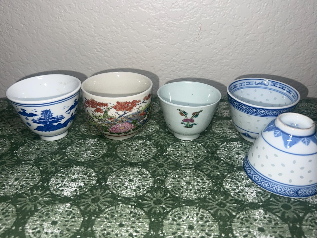 Sake Cups Misc Mix of 5 VINTAGE - Etsy