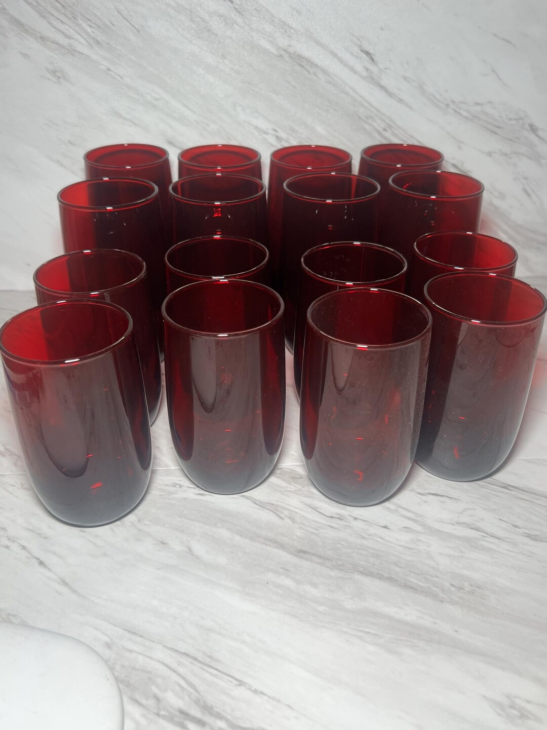 Royal Ruby Vintage Glassware Many Options - Etsy