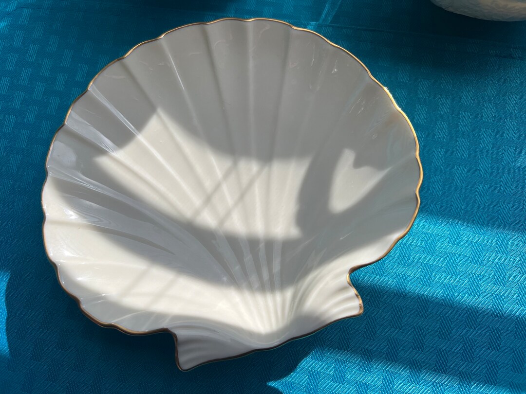 Lenox CLAM SHELL Trinket Dish Trimmed With 24K Gold - Etsy