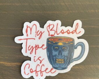 My Blood Type is Coffee. Pinback Button or Magnet - Etsy