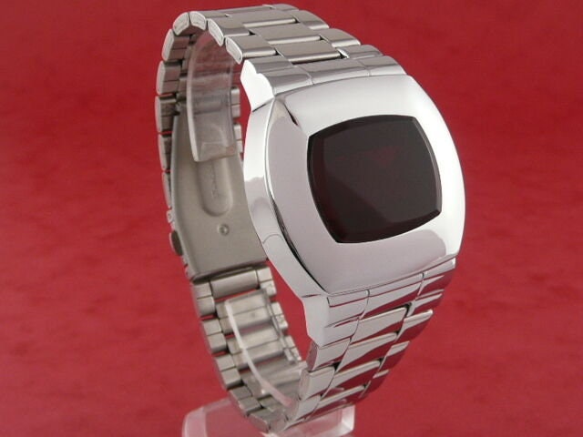Time-shop-uk Retro LED Watch Silver Homage to the 1970s Vintage Digital ...