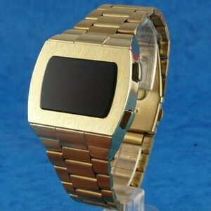 Time-shop-uk Retro LED Watch Gold Homage to the 1970s - Etsy
