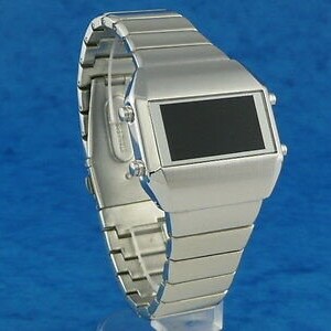 Time-shop-uk Retro LED Watch - Silver - Homage to 1970s Styling ...