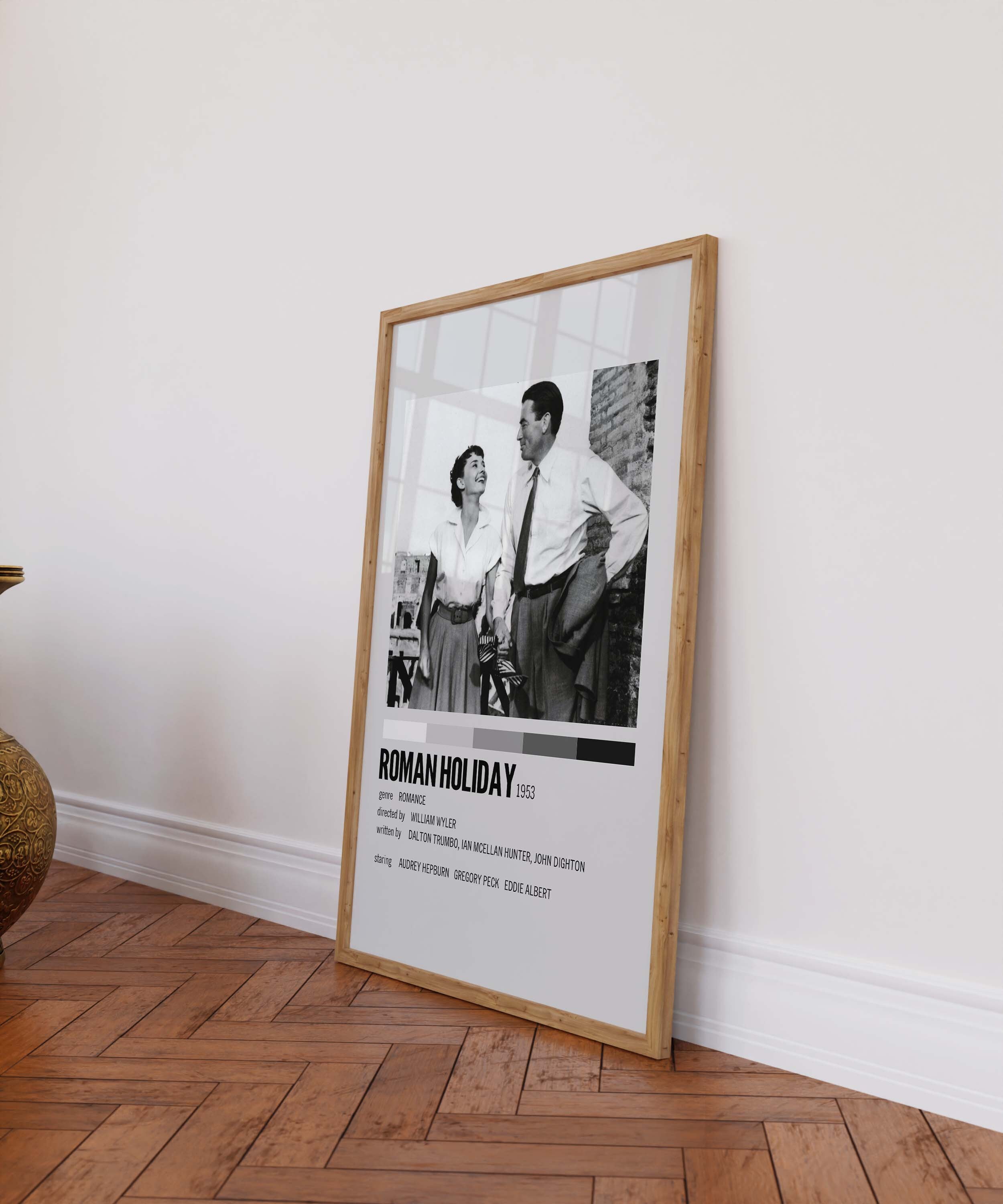 Roman Holiday | Audrey Hepburn | Vintage Movie Poster | Minimal Movie ...