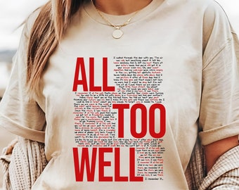 All Too Well (red Taylor's Version - 10 Minutes) Printable Poster | TS ...