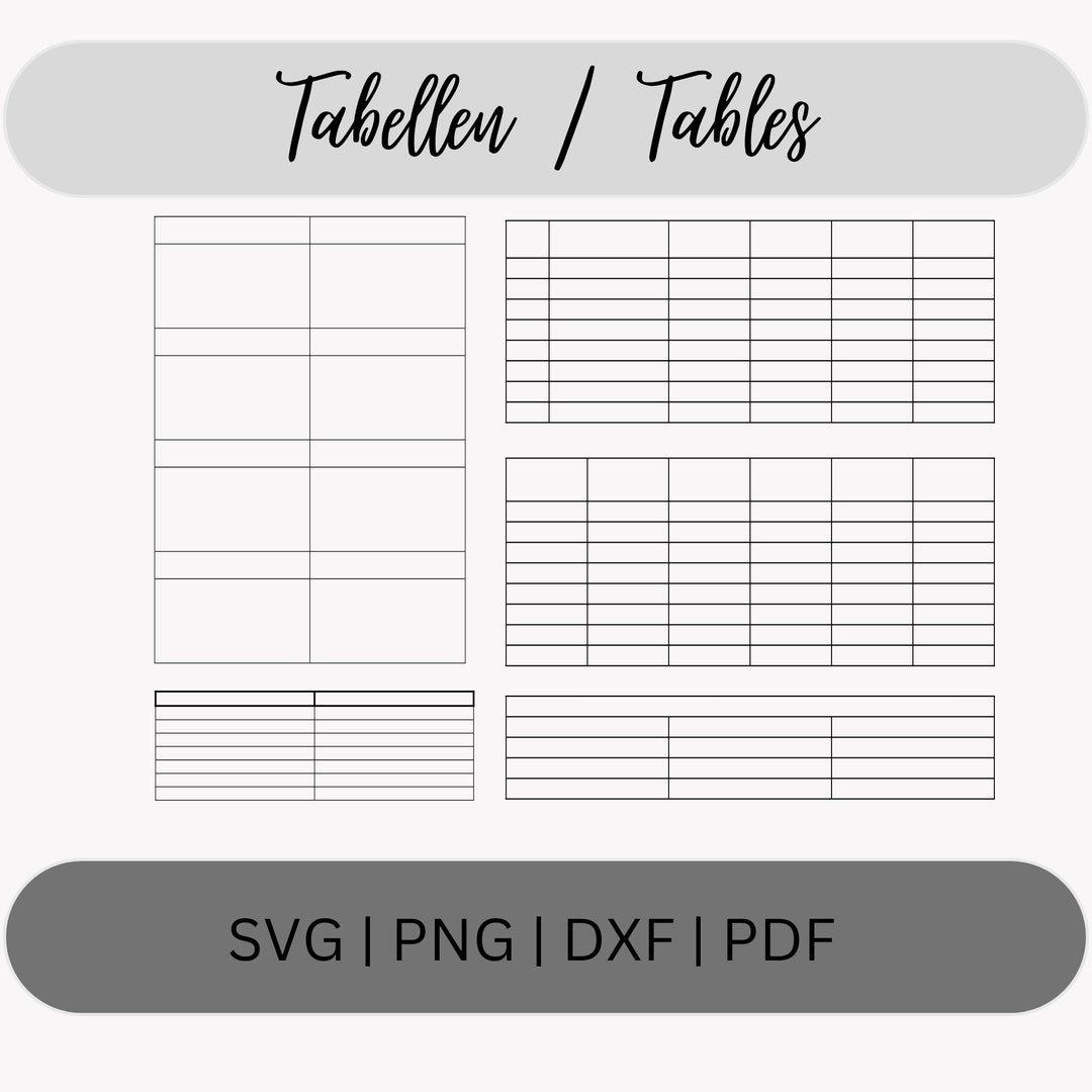 Table SVG for Cricut Cutting Machine | Plotter File Template | Cutting ...