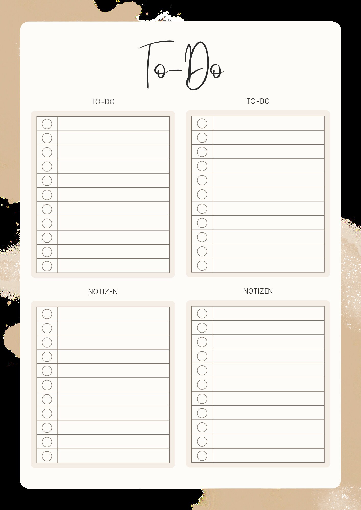 Ceyiz List Deluxe Dowry Checklist in German Checklist for Your First ...