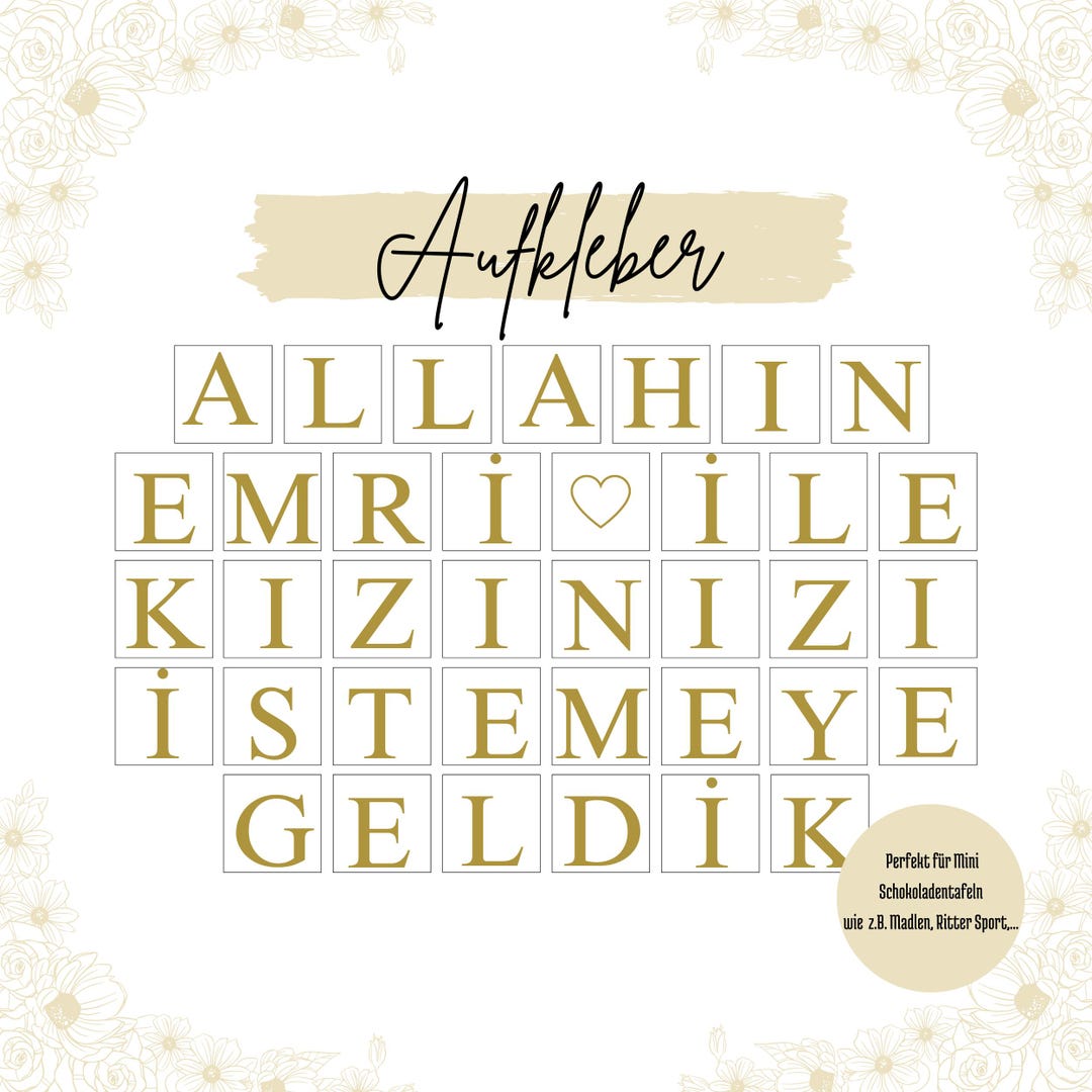 Allahin Emri Ile Kiz Isteme Tepsisi Labels Stickers Allahin Emriyle ...