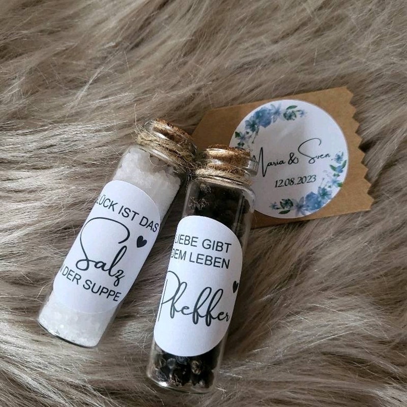 Personalisierte hochzeitsgeschenke salz und pfeffer - Etsy.de