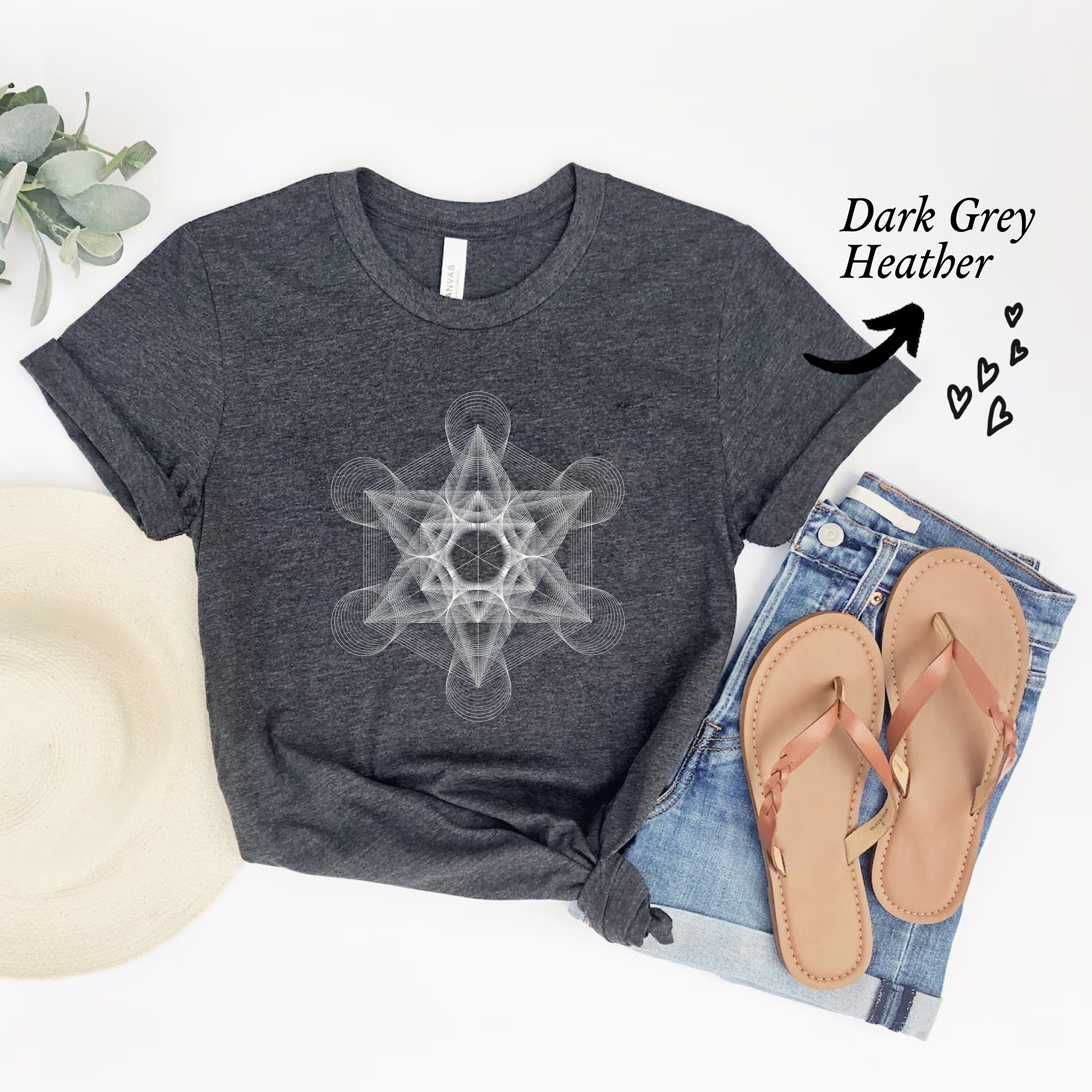 Metatron's Cube Tshirt, Psychedelic Shirt, Sacred Geometry Art ...