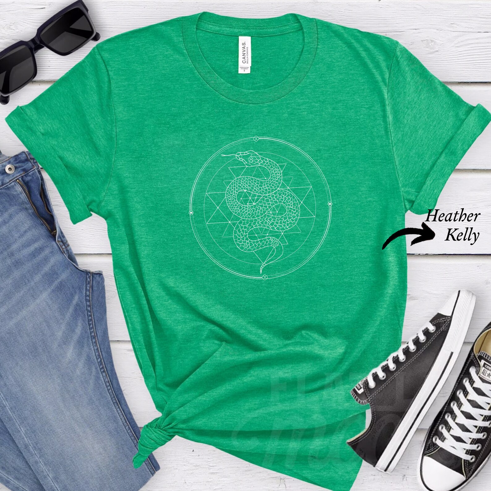 Sri Yantra Shirt, Sacred Geometry T-shirt, Serpent Tshirt, Kundalini ...